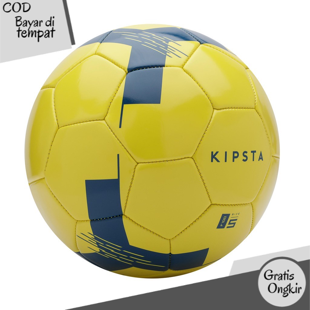 Jual Decathlon Kipsta Bola Sepakbola F100 Size 5 Yellow - 8576119 TN2 ...