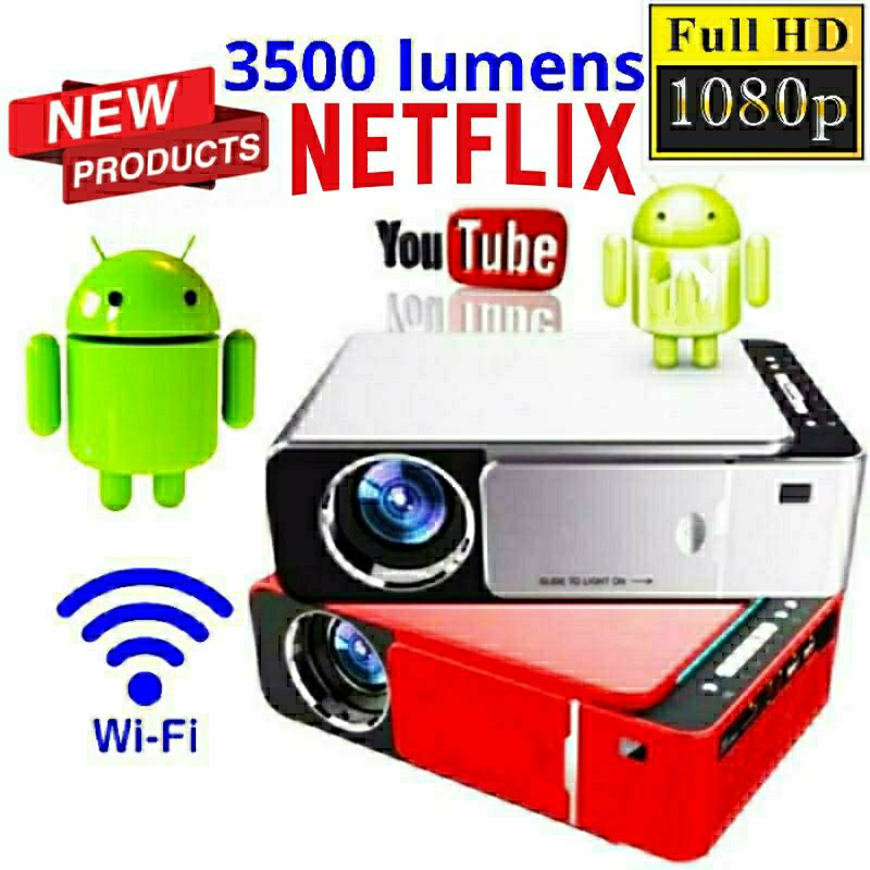 Jual PROYEKTOR ANDROID UNIC T6 PROJECTOR LED MULTIMEDIA HOME THEATER ...