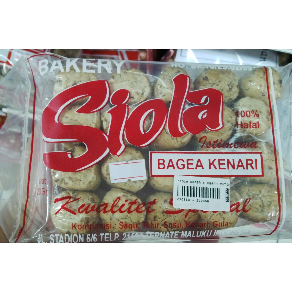 Jual Siola Bagea Kenari Merah Putih 200 gr - Ole - Ole / Jajanan ...