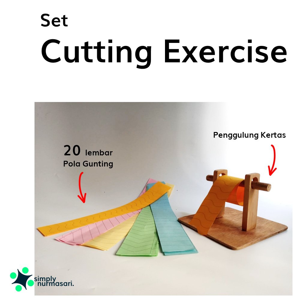 Jual Pola gunting dilengkapi alat bantu / Cutting exercise / alat ...