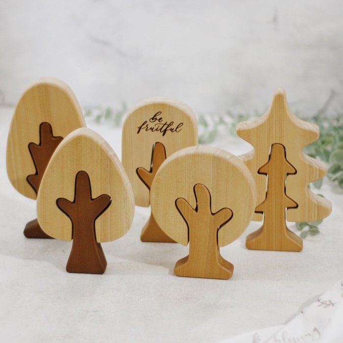 Jual Lettering and Life Wooden Life Tree Puzzle Mainan Kayu Pohon ...