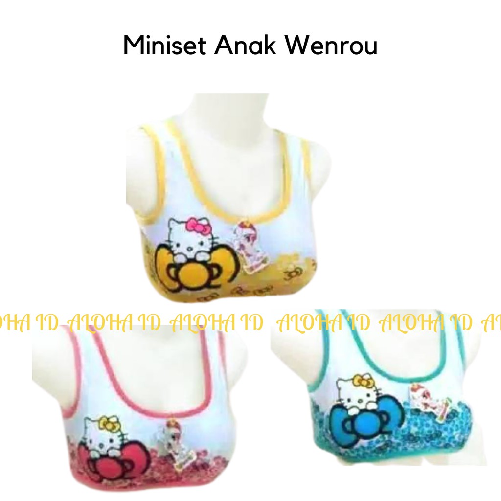 Jual Miniset Remaja, Bra Motif Karakter Lucu Wanita Remaja, Pakaian ...