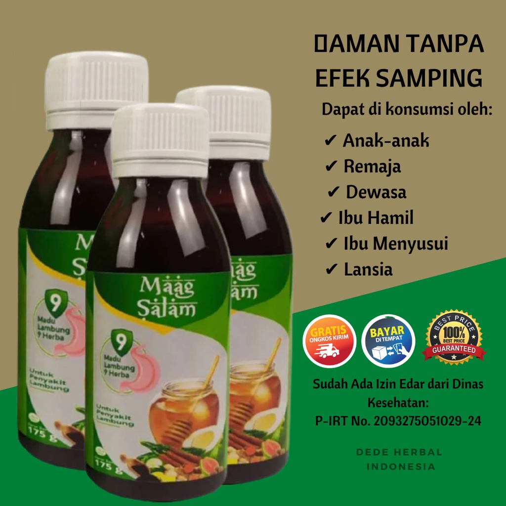 Jual Maag Salam Herbal /DHI Kumadu Kunyit / Maag Kronis Madu Obat Maag ...