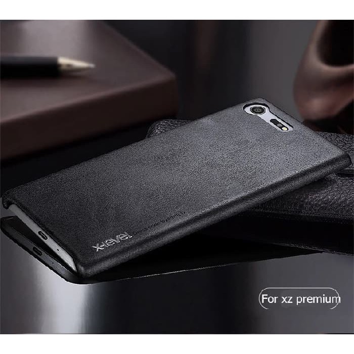Jual X-LEVEL LEATHER VINTAGE SONY XPERIA XZ PREMIUM ORIGINAL BACK COVER ...