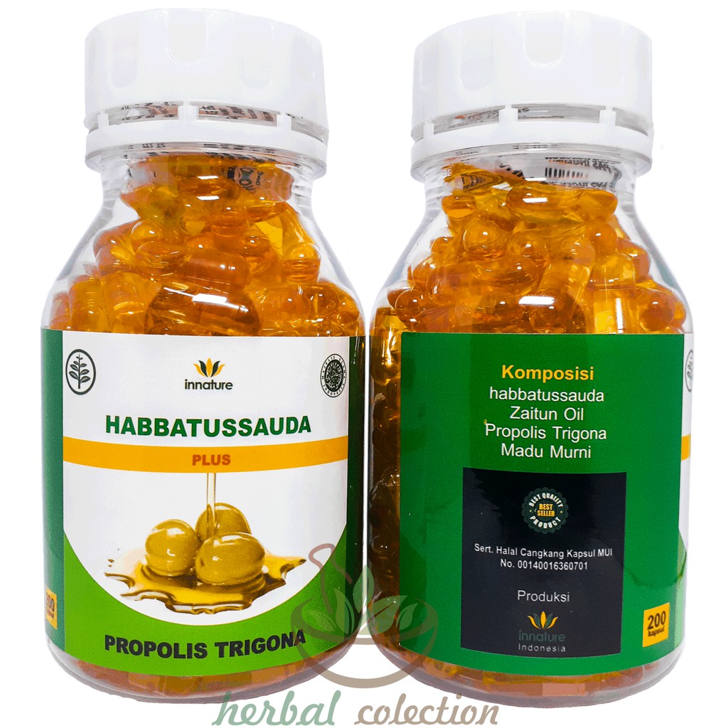 Jual Habbatussauda Extra propolis Trigona 200 kapsul | Habbatussauda ...
