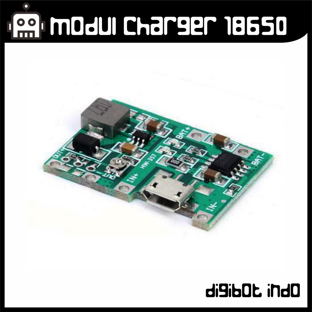 Jual TP4056 with Adjustable Modul Charger Baterry 18650 | Shopee Indonesia