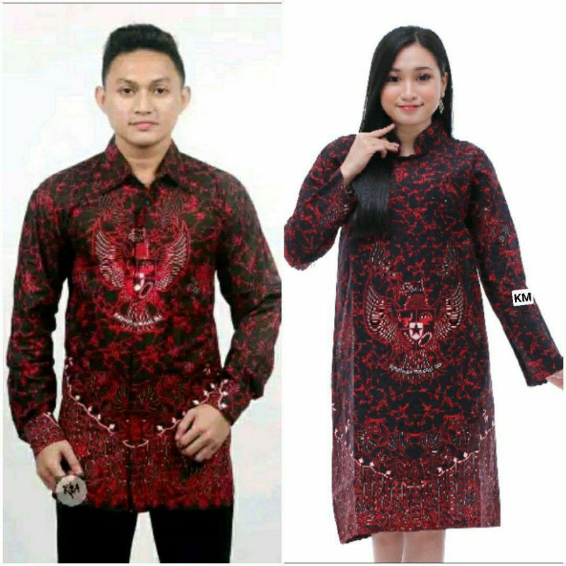 Jual SARIMBIT COUPLE KEMEJA BAJU BATIK MOTIF GARUDA SOLOan TERBARU ...
