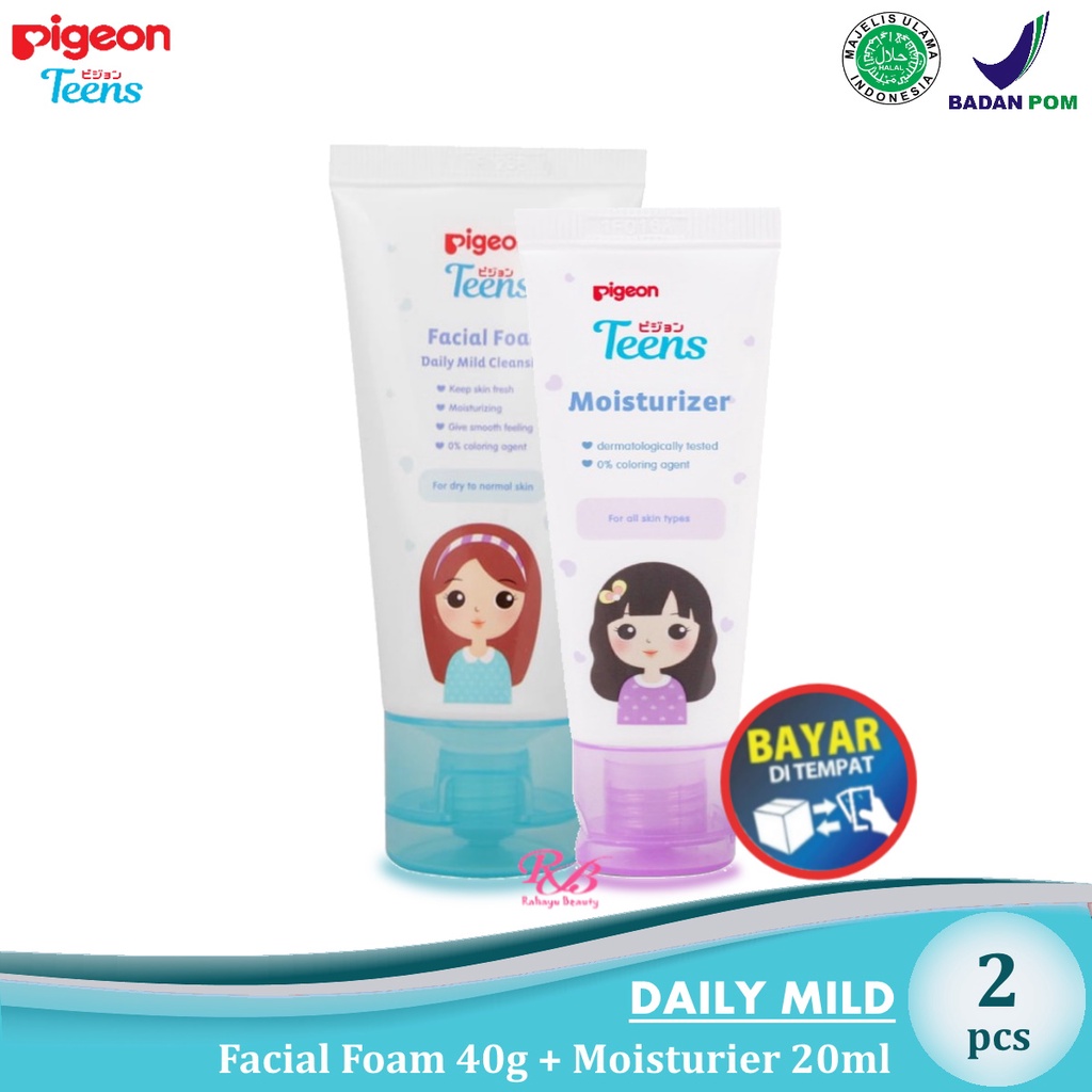 Jual PIGEON Teens Paket Daily Mild Cleansing 2 pcs ( Facial Foam 40g ...