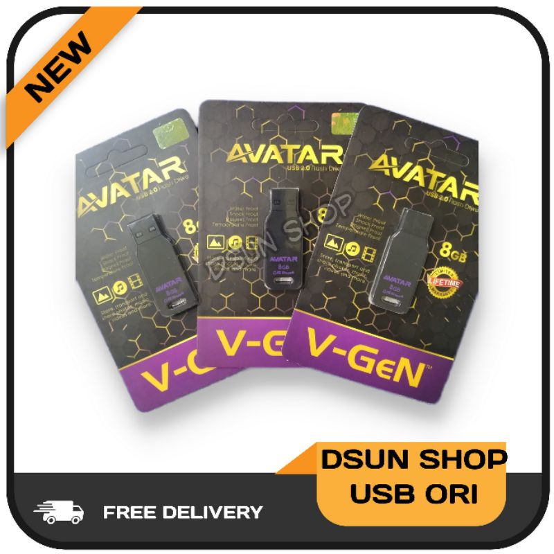 Jual USB FLASHDISK 8GB V-GEN AVATAR ORI | Shopee Indonesia