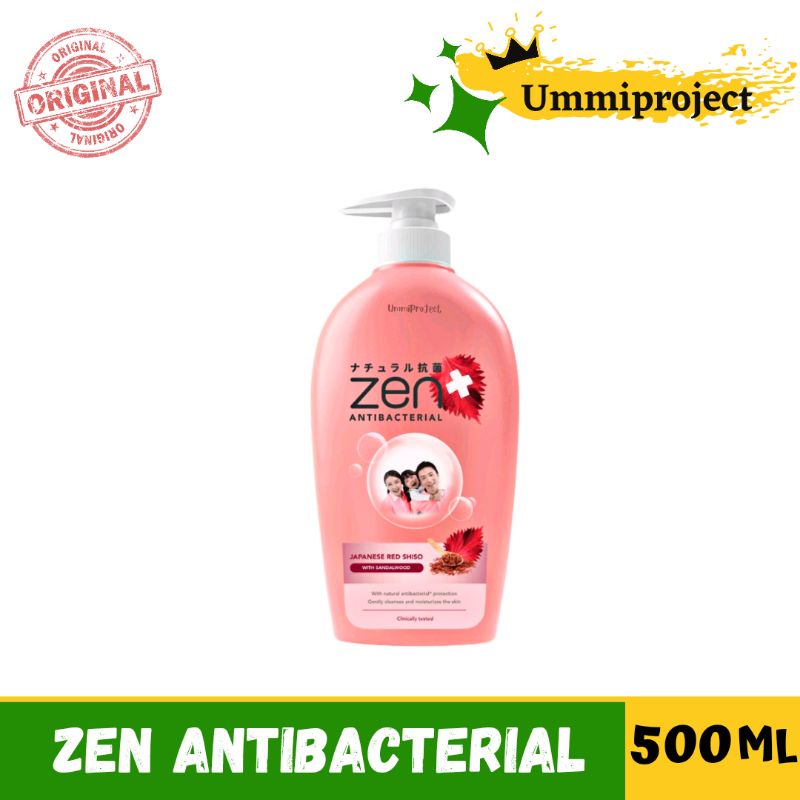 Jual Sabun Mandi Zen Antibacterial Body Wash Pump Pink 500 ml Zen Botol Zen Sabun Cair 500ml ...