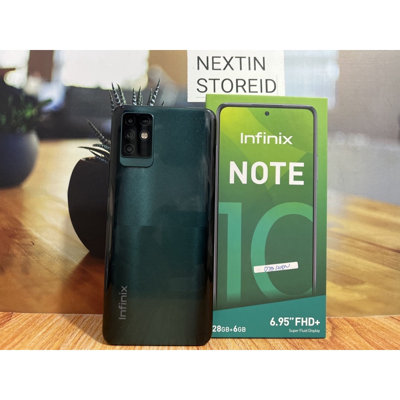 Jual INFINIX NOTE 10 6/128 4/64 SECOND FULLSET | Shopee Indonesia