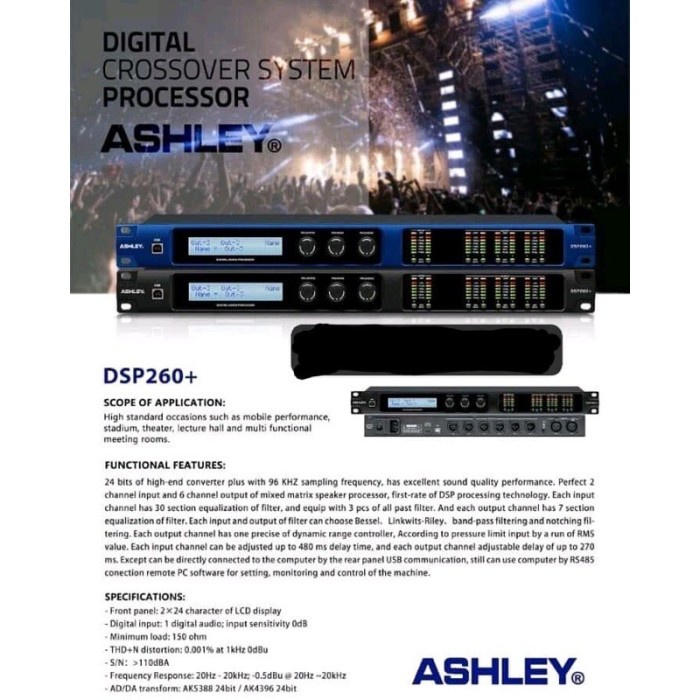 Jual Speaker Management Digital ASHLEY DSP 260 Plus Original | Shopee ...