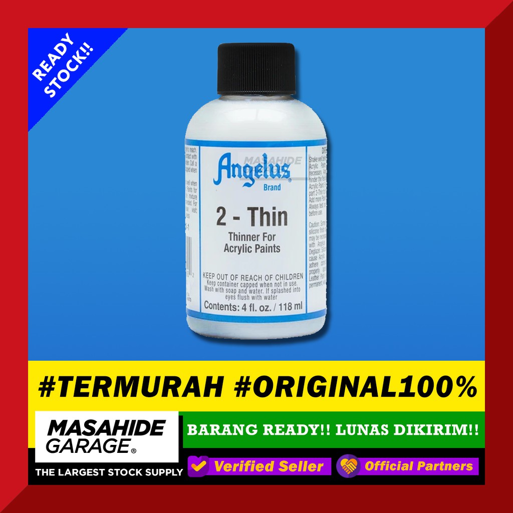 Jual (TERMURAH) Angelus 2 Thin / Angelus 2-Thin 4oz 118ml Angelus Paint ...