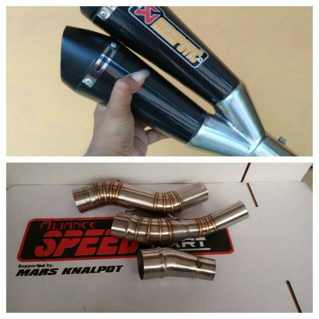 Jual KNALPOT AKRAPOVIC SLIP ON MT25 R25 CBR250R Z250 CBR 150R CB150R ...