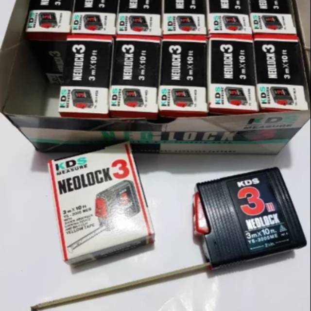 Jual meteran size 3 meter x 10 ft type roll ll meteran KDS MEASURE ...
