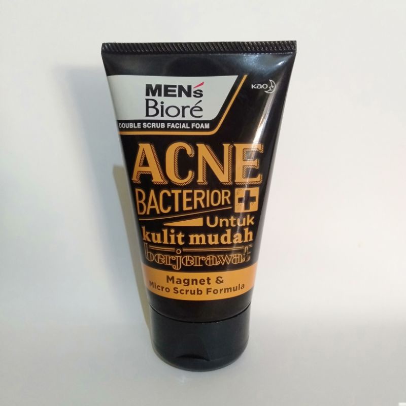 Jual Biore Mens Acne Scrub Facial Foam 100g | Shopee Indonesia
