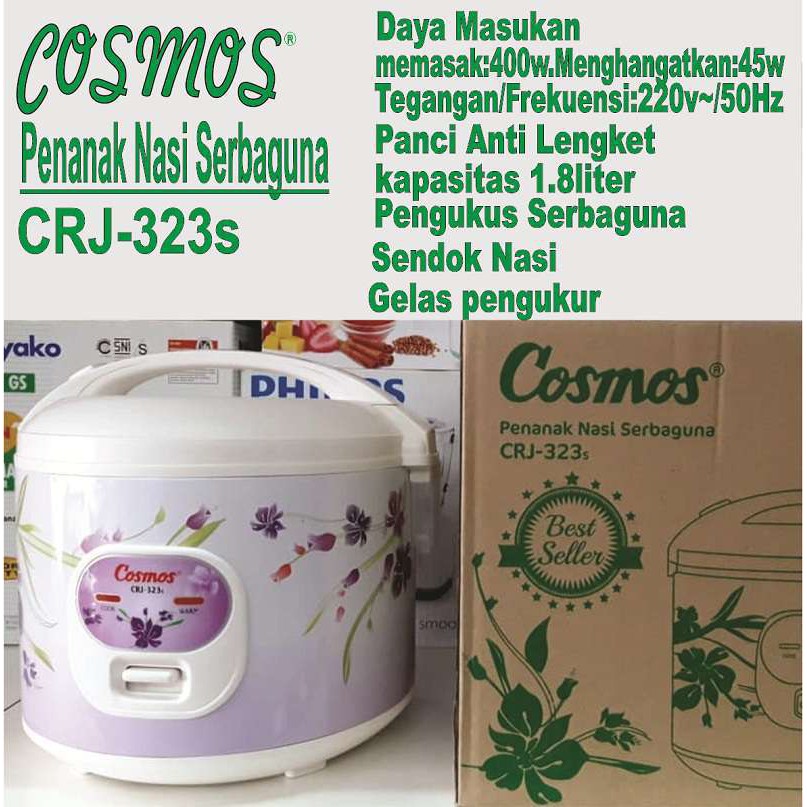 Jual COSMOS Crj 323s Rice cooker 1.8L 400W Magicom Penanak penghangat ...