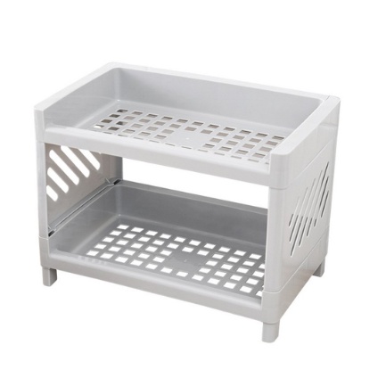 Jual Az Rak Plastik Susun Kecil - Rak Plastik 2 Tingkat - Rak Susun ...