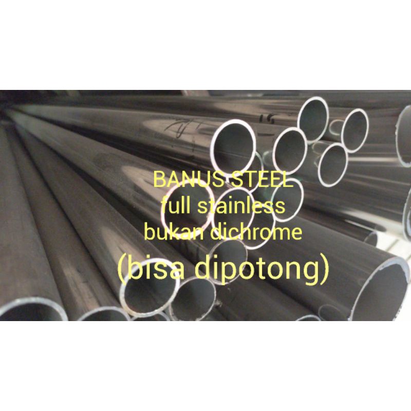 Jual Pipa stainless 1" inch (OD 25,4 mm) tebal 1,5 mm panjang 6 meter ...