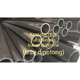 Jual Pipa stainless 1" inch (OD 25,4 mm) tebal 1,5 mm panjang 6 meter ...