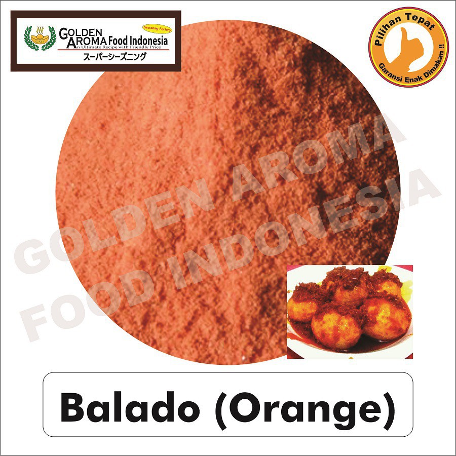 Jual Bubuk Tabur Balado Orange 100Gr bumbu masak Serbaguna Murah Halal ...