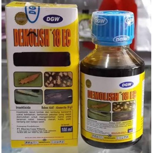 Jual Insektisida Demolish 18EC Isi 100ml Bahan aktif abamectin 18g/l ...