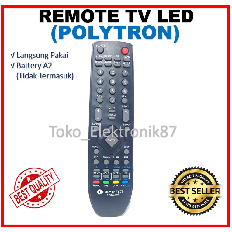 Jual Remote Tv Led Polytron | Shopee Indonesia