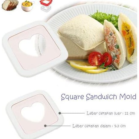 Jual Promo CM026 Alat Cetak Cetakan Roti Tawar Kotak / Toast Sandwich ...