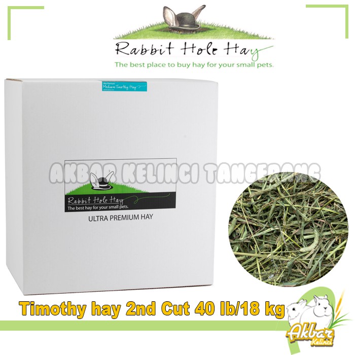 Jual Timothy Hay RHH (Rabbit Hole Hay ) 40lb/18 kg -Rumput Hay Timothy ...