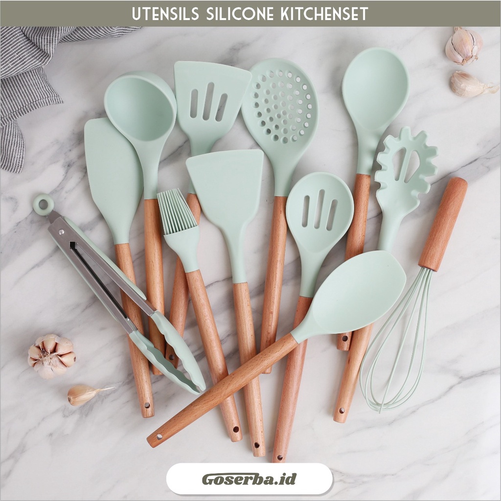 Jual Spatula Pencapit Sutil Pengocok Telur Utensil Silikon Silicone ...