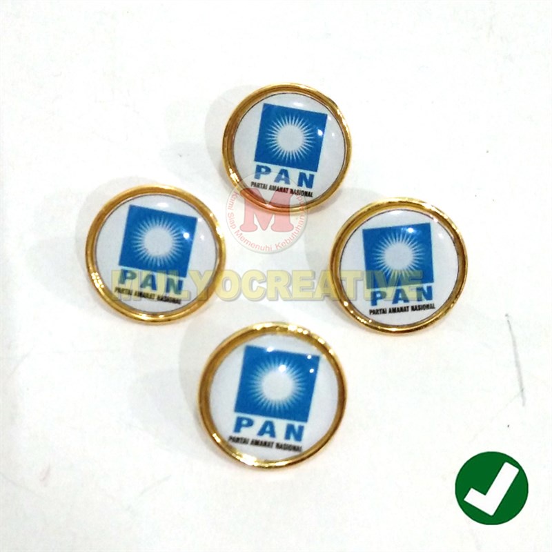 Jual Pin Bross Partai PAN - Pin Logo Partai Amanat Nasional Ukr. 2 Cm ...