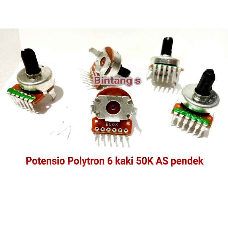 Jual Potensio Polytron 6 kaki 50K As pendek | Shopee Indonesia