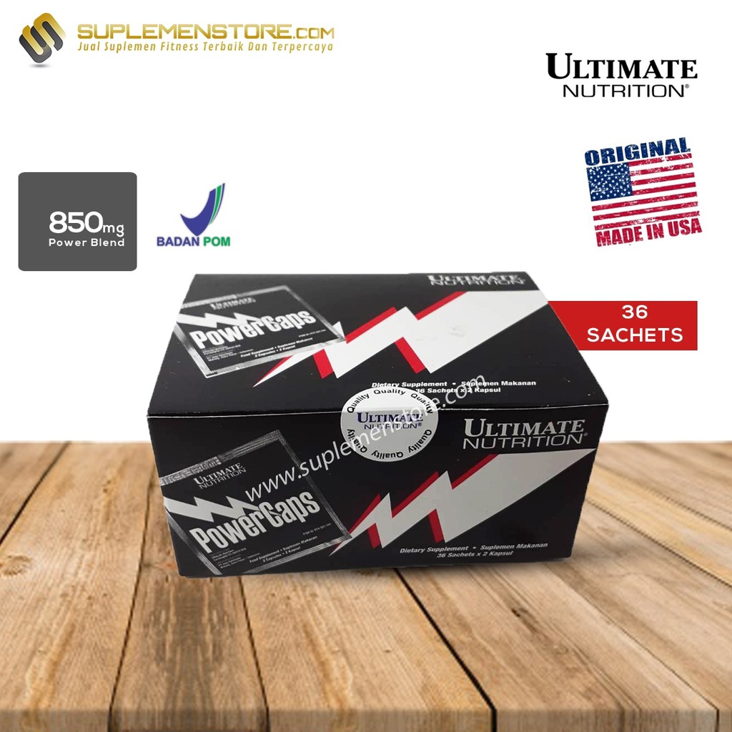 Jual Power Caps Box 72 Capsule Caps 36 Sachet Preworkout Ultimate ...