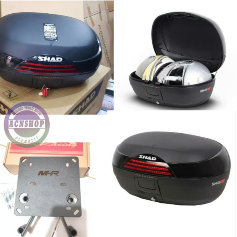 Jual PAKETAN BOX SHAD SH46 + BREKET BOX PCX 150 | Shopee Indonesia
