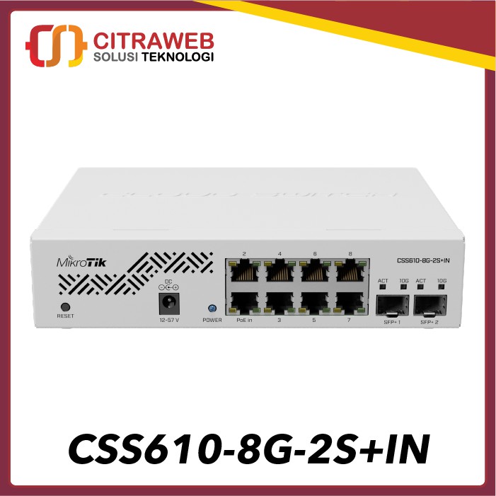 Jual Mikrotik Routerboard CSS610-8G-2S+IN | CSS 610 8G 2S+ IN | Shopee Indonesia