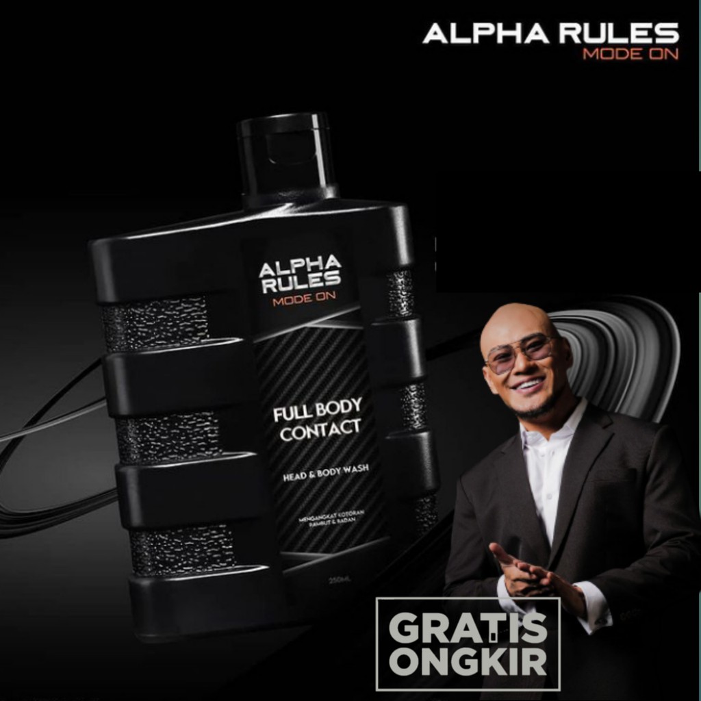 Jual Alpha Rules Full Body Contact Head & Body Wash Sabun Mandi Shampo ...