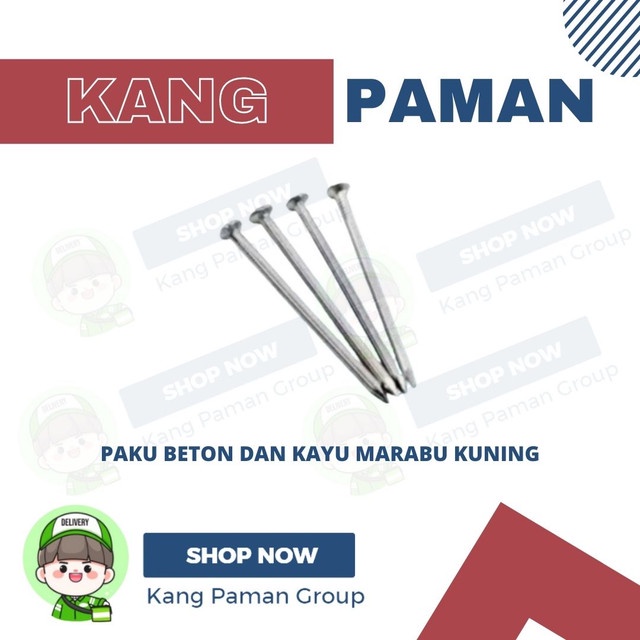 Jual Paku Beton Dan Kayu Marabu Kuning 1 1/2" / 3.8CM (1 buah) | Shopee Indonesia