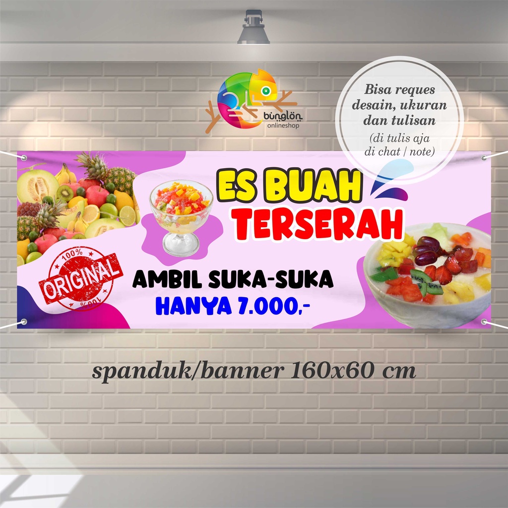Jual Spanduk Banner Es Buah Terserah, Es Buah Prasmanan | Shopee Indonesia