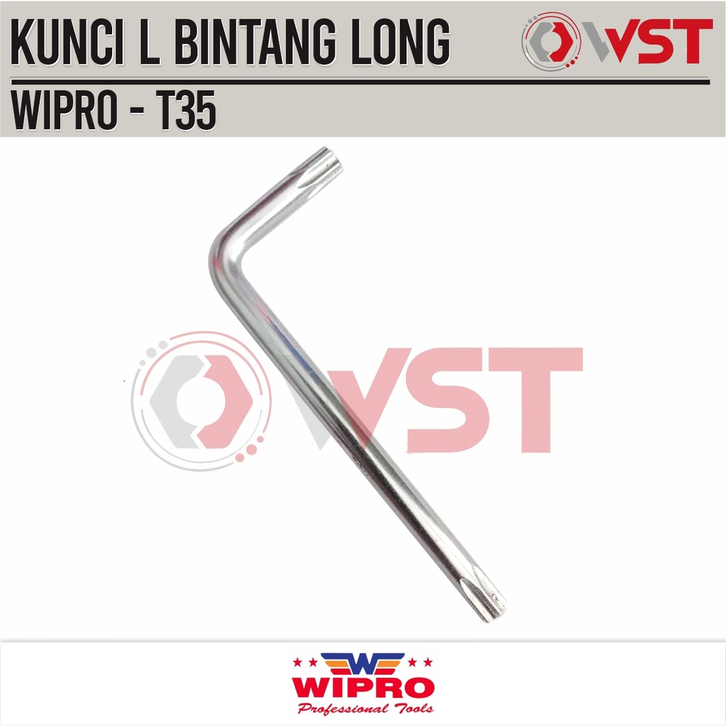 Jual Kunci L Bintang Panjang T35 / Wipro Allen Key Torx Long T 35 ...