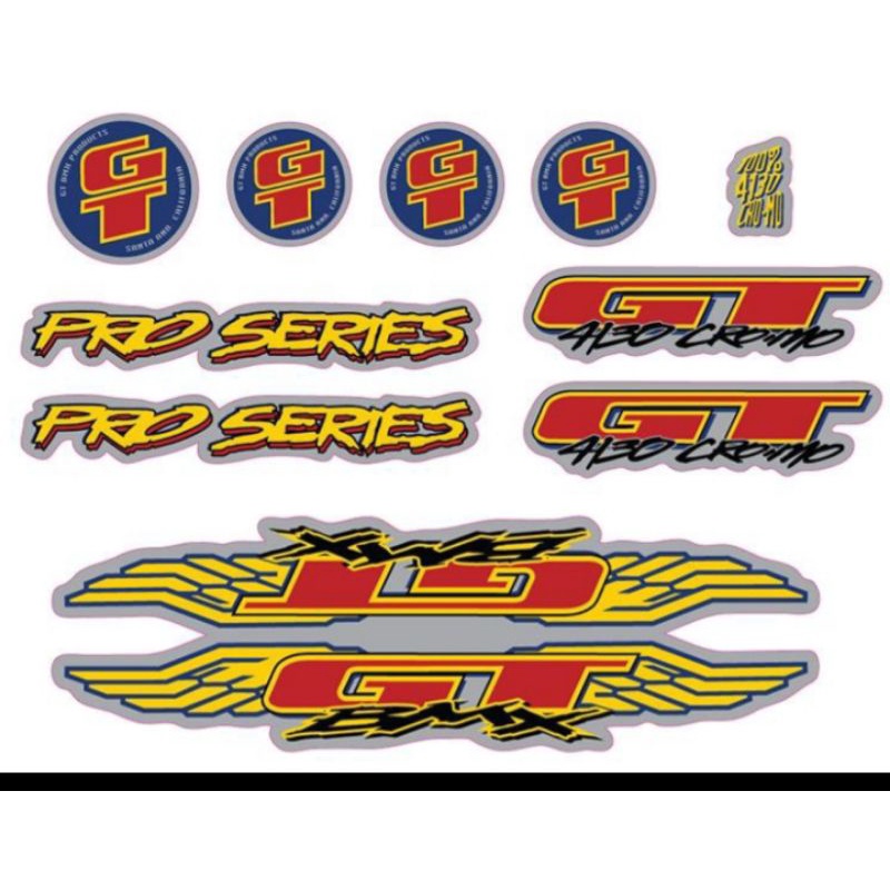 Jual decal set GT #stiker bmx GT #setiker sepeda | Shopee Indonesia
