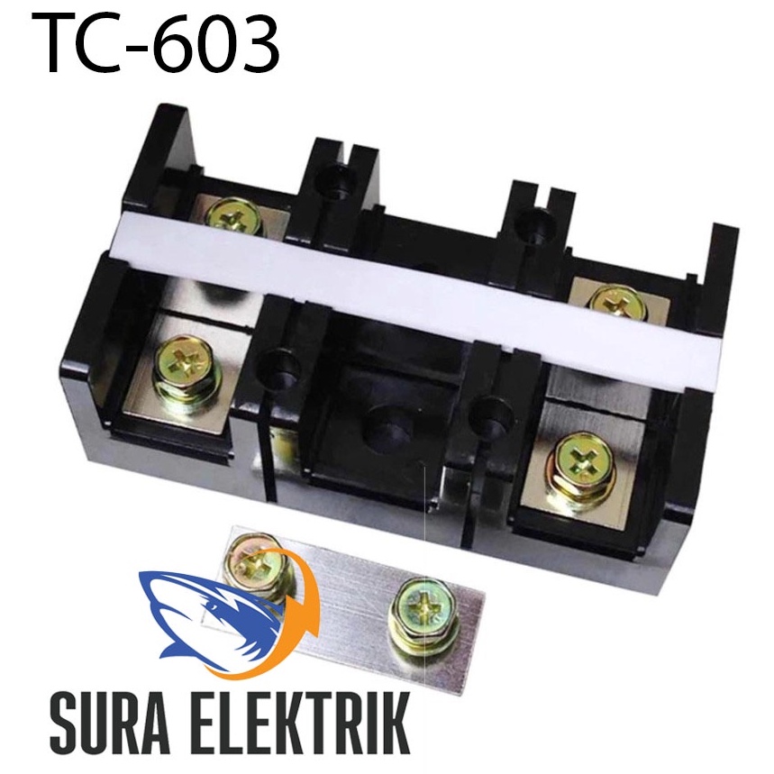 Jual Terminal Block TC-603 3 Pole 60A | Shopee Indonesia