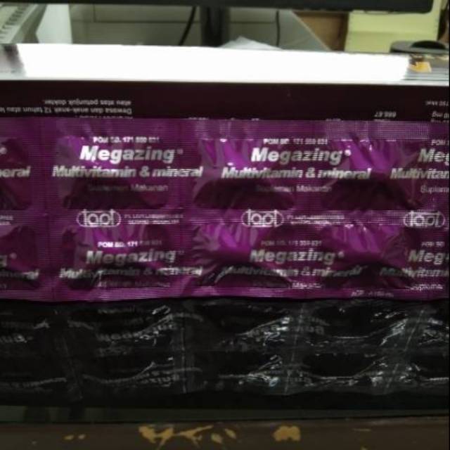 Jual Vitamin Megazing Multivitamin & Minneral 1 strip isi 10 kablet ...