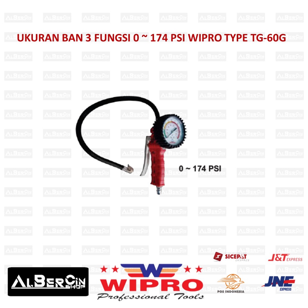 Jual Alat Pompa Angin Ban Air Inflator Wipro 3 Fungsi WIPRO TG-60G TG 60G | Shopee Indonesia
