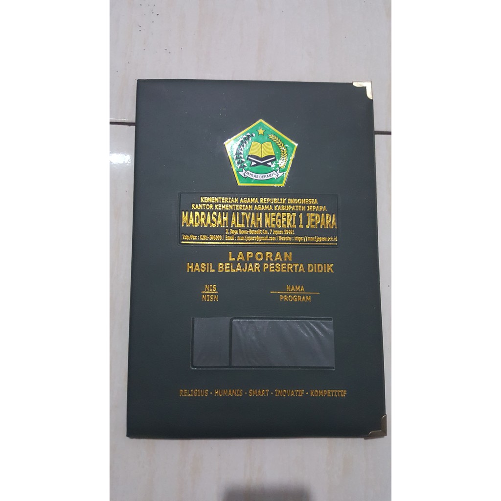 Jual MAP RAPORT EMBOS EMAS / IJAZAH ( COVER ) | Shopee Indonesia
