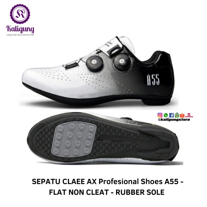 Jual A55 Sepatu Sepeda Flat Non Cleat Claee AX-Profesional Shoes Rubber ...