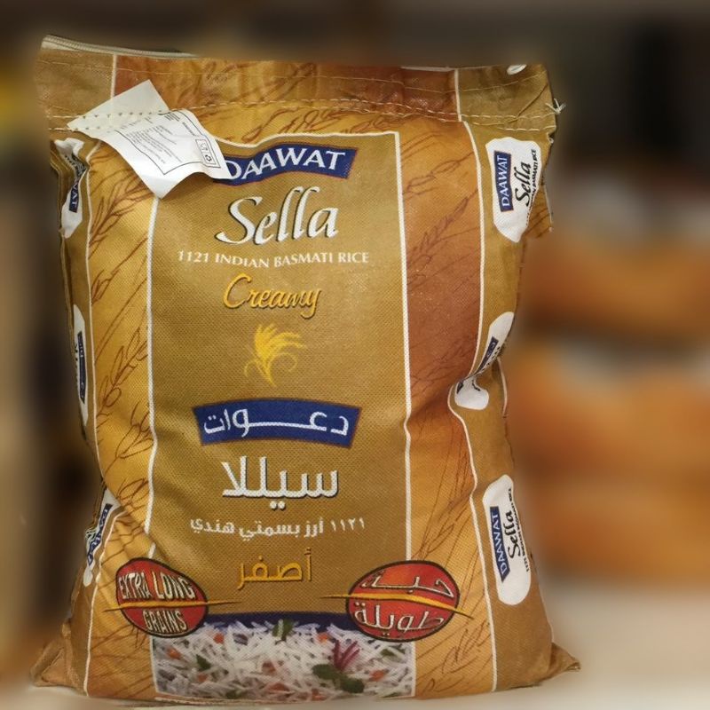 Jual BERAS BASMATI INDIA Daawat Sella 1121 Creamy Basmati 5 Kg Rice ...