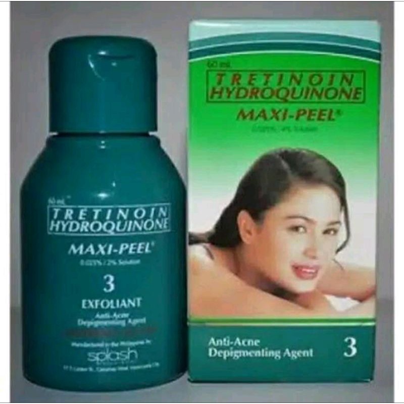 Jual maxi peel tretinoin hydroquinone toner/serum maxipeel | Shopee ...