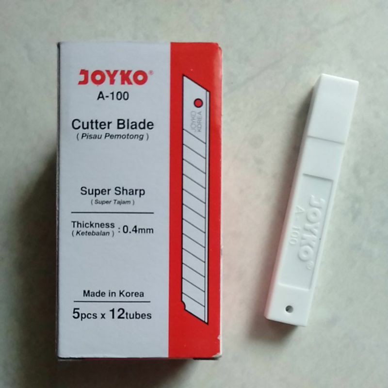 Jual 'ARMA' refill cutter joyko A-100 ( cutter Blade ) | Shopee Indonesia