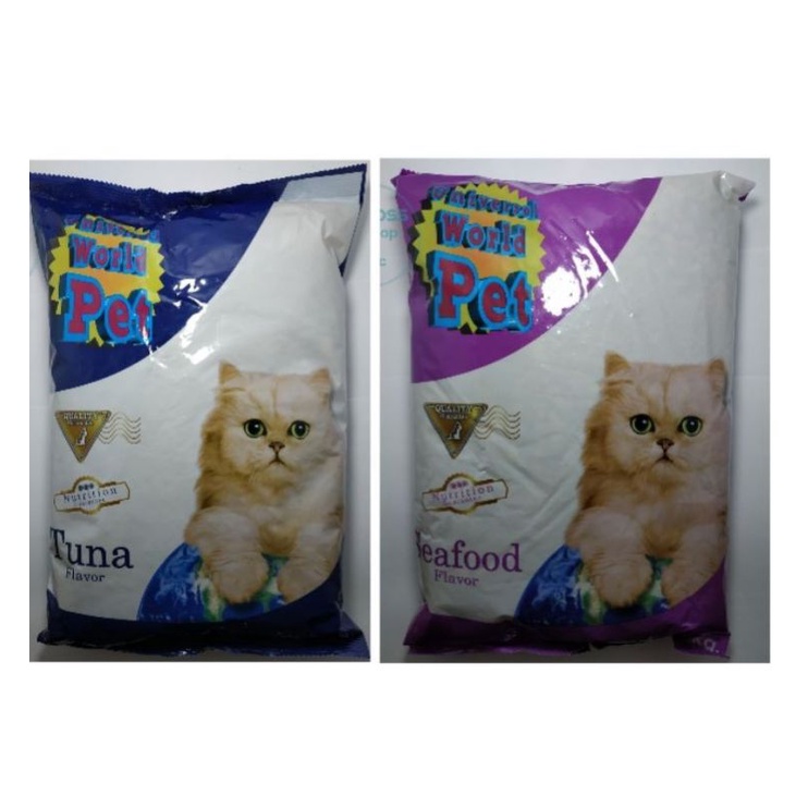Jual universal pakan kucing / universal tuna, seafood, prawn 1kg ...