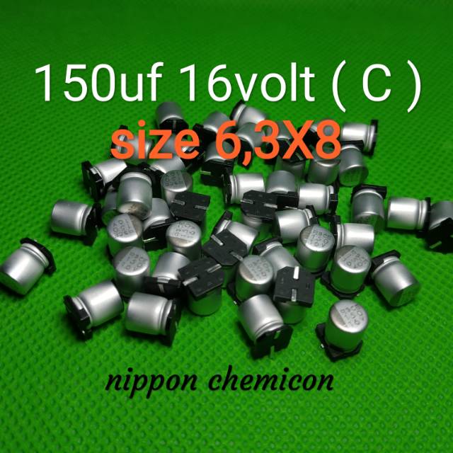 Jual Solid kapasitor capasitor elko elco SMD 150uf 16v 150 uf 16 v ...
